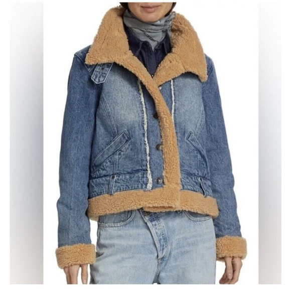 Free People | Jackets & Coats | New 98 Free People Rylee Cozy Moto ...